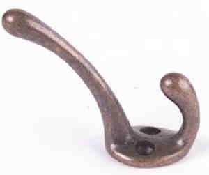 HAT & COAT HOOK - FLORENTINE BRONZE - 75mm - ZENITH – Blue Mountains ...