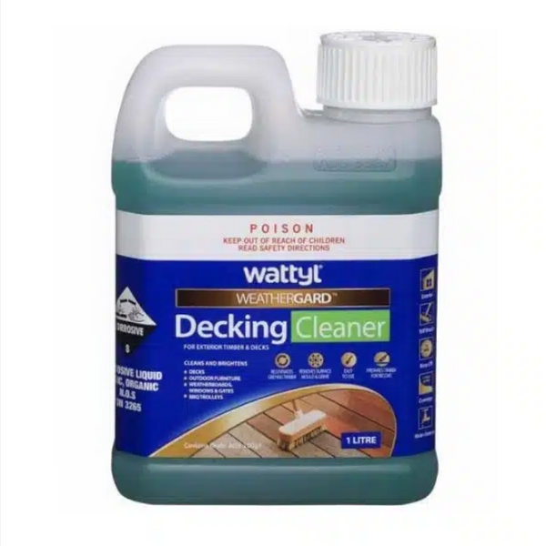 DECKING CLEANER - RESTORER - WEATHERGARD - 1 LITRE - WATTYL – Blue ...