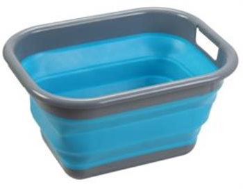 TUB - COLLAPSIBLE - 16 LITRE - GREY/WHITE – Blue Mountains Camping