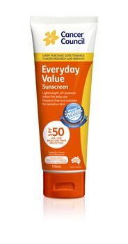 SUNSCREEN - CANCER COUNCIL EVERYDAY VALUE 100ml - SPF50 – Blue ...