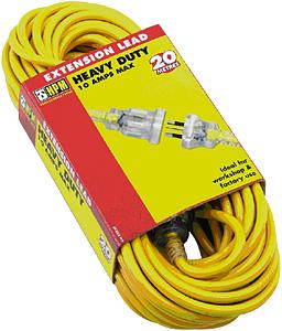 EXTENSION LEAD - 20 METRE - HEAVY DUTY 10AMP - HPM – Blue Mountains Camping