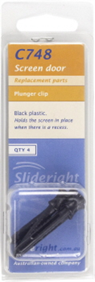 PIN PLUNGER - PLUNGER CLIP - FLYSCREEN - PLASTIC BLACK 4 PACK – Blue ...