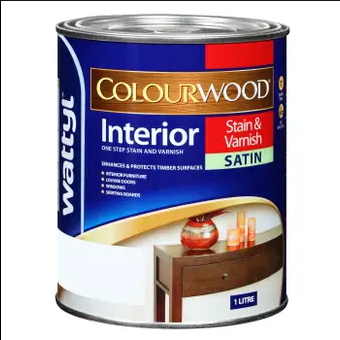 WALNUT - COLOURWOOD STAIN & VARNISH - SATIN - 1 Litre - WATTYL – Blue ...