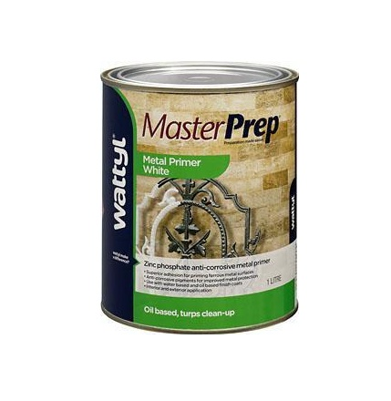 METAL PRIMER WHITE - MASTER PREP - 1 Litre - WATTYL – Blue Mountains ...