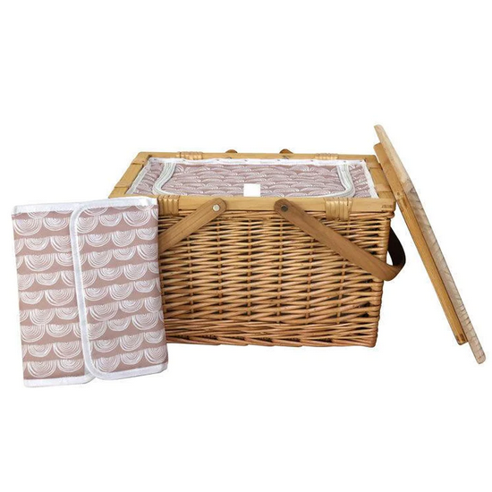 PICNIC BASKET - 4 PERSON - ZEN ARC PATTERN - AVANTI – Blue Mountains ...