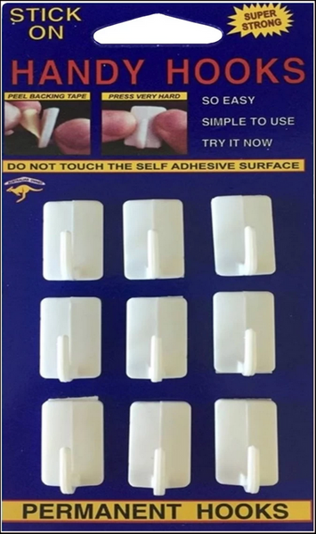 MICRO PERMANENT HOOKS - 300gms - 9 PACK - HANDY – Blue Mountains Camping