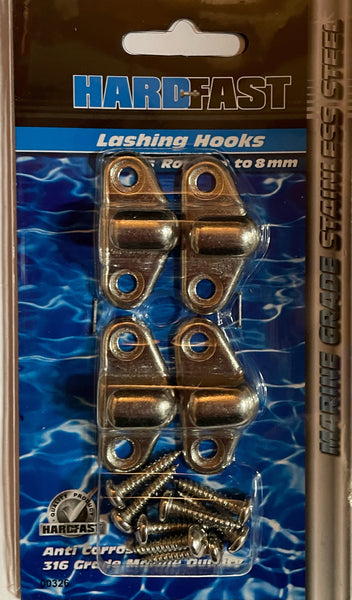 LASHING HOOKS - STAINLESS STEEL - 4 PACK – Blue Mountains Camping